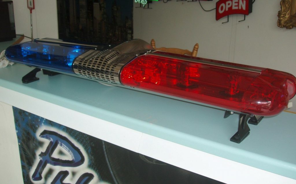 USA Police Car Rotator Dachwarnbalken Halogen Vintage - Audiopipe