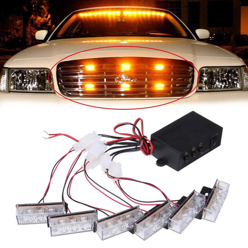 Stroboskop Blitzer 2er Set Pace Car Police Blitzer 12V - Audiopipe